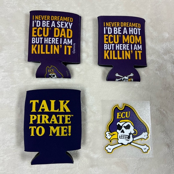 Party Supplies | East Carolina University Ecu Pirates Beer Koozies 3 ...
